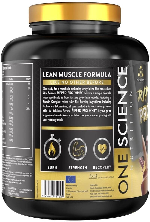One Science Ripped Professional Whey Protein - 4 Lbs - NutraC - Health ...