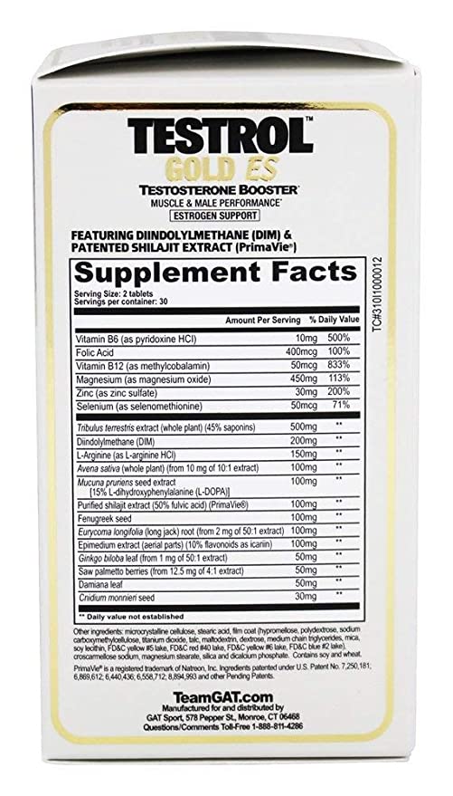 GAT Testorol Glod 60 Tablets - NutraC - Health & Nutrition Store