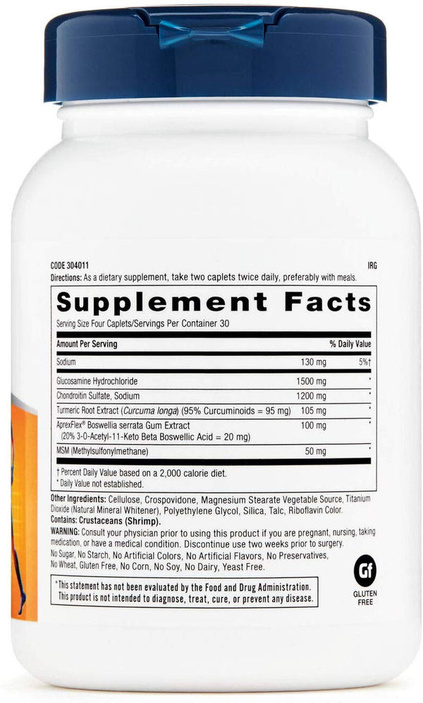 GNC Triflex Fast Acting - Promotes Joint Health (120 Caplets) - NutraC ...
